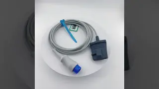 Watch:Compatible Mindray T5 7 Pin Direct Spo2 Sensor Adult Finger Soft 2.8M