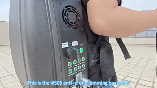 WS08 anti‑UAV jamming backpack