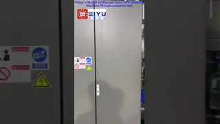 38,000 bottles per hour hot melt glue labeling machine is supporting the bottled water industry in A