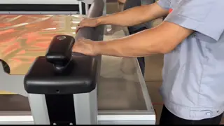 China JOYINJET JN-B4 Flatbed Laminator with Tilted Table Design Illuminated Working Surface and Heated Roller for Wide-Format Laminating for sale