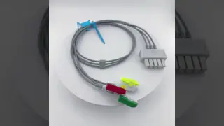 Watch:Compatible Mindray 3 Lead ECG Leadwire Clip Type IEC