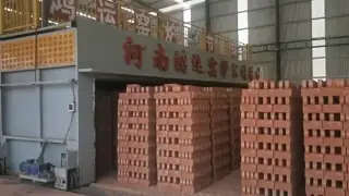our fully automatic mobile Rotary Tunnel kiln clay Brick production factory in  Zimbabwe Tanzania