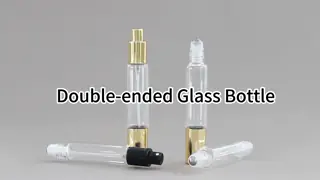 BLPD Mold Empty Transparent Glass Roll On Bottle Dual Double Ended Bottles For Essential Oil
