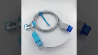 Watch:Compatible Nihon Kohden 14 Pin Spo2 Extension Cable to Nihon Kohden DB9 2M