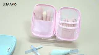 9-Piece Mini Travel Makeup Brush Set