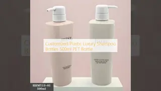 Custom Luxury PET Bottles 500ml With Pump
