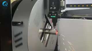 Follow-up support holding tube while cutting