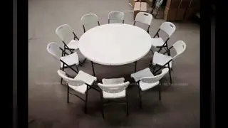 Factory Direct Popular Good Quality HDPE Plastic Folding Chair & Table Outdoor Foldable Easy Carry H
