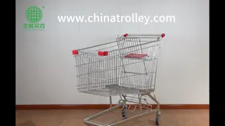China 210 Liter German Large Shopping Trolley One Stop Shopping Cart With Foldable Beer Rack for sale