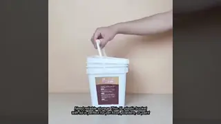 5L Plastic Bucket Secure Storage Pet Food Paint
