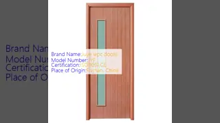 WPC Glass Door Heat Rot Proof Soundproof