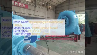 Hydro Turbine Runner Boosts Power Plant Efficiency