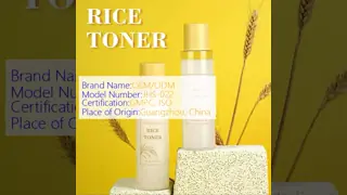 Rice Toner for Glowing Skin Hydration