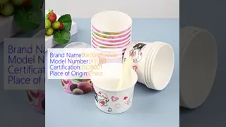 Ice Cream Cups Custom Logo Leak Proof