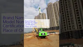 50m Hydraulic Piling Rig Rotary Angle Displacement Output Mechanism.