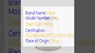 ASME B16.9 Stainless Steel Reducing Tee 1/2 Welded