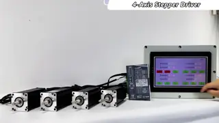 Lichuan 4-Axis DC Closed Loop Stepper Motor Drivers Kit 2Phase Nema24 Nema23 Nema17 1000PPR
