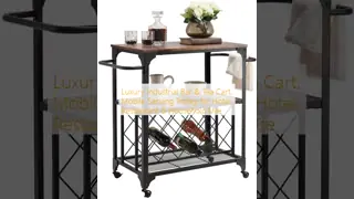 Luxury Wine Trolley Bar Cart