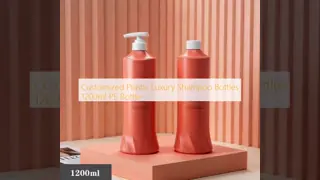Custom PE Shampoo Bottles Luxury 1200ml