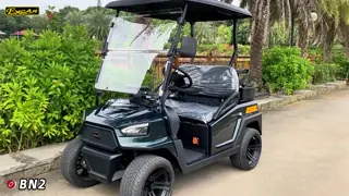 BN2 dark Green  See Why Choose Lifted Elegant 2 Seats  Electric Golf Buggy Carried 48V Lithium Batt
