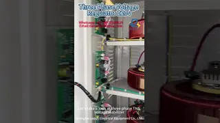 AC Three phase servo type voltage transformer