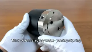 2-channel rotary water-transfer slip ring