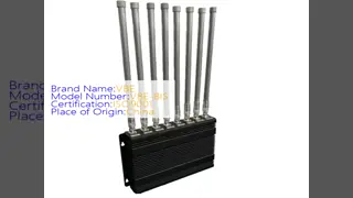 160W 8 Band Signal Jammer with Touch Screen Control