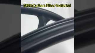 Carbon fiber six-spoke mountain bike wheelset