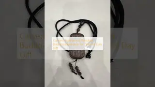 Agarwood Buddha Necklace 18K Gold Gift
