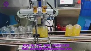2184 J80 In-Line Double-Head Rotor Pump Juice Filling Machine