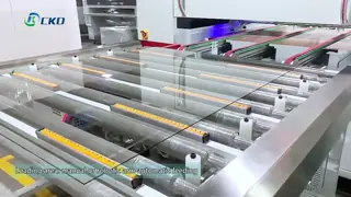 Fully automatic large format glass laser cutting production line