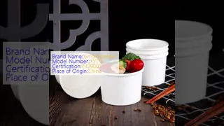 Kraft Soup Cups Custom Print Heat Insulated