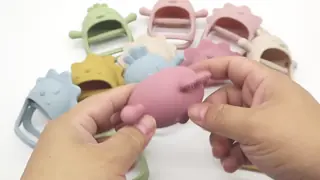 Food Grade Soft Silicone Baby Teethers, BPA Free Infant Teething Relief Toys, Factory Bulk Wholesale