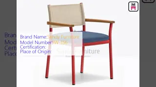 Wood Restaurant Chairs Blue Seat Style Comfort