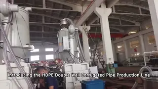 ID600 double wall corrugated pipe extrusion line