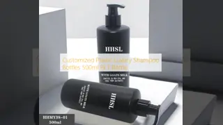 Custom Luxury Shampoo Bottles 500ml PET Pump