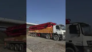 2018 Sany 70M Concrete Pump Truck with Mercedes Benz Chassis Second Hand 70 71 Meters Pump Trucks