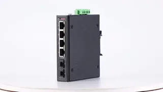 Fanless 6 Port Gigabit Industrial Managed PoE Switch With SFP Fiber Ports