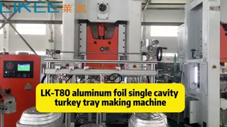 LK-T80 aluminum foil turkey tray making machine