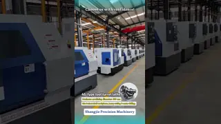46-type tool turret lathe #cncmill #factoryproducts #cnc #machine #factory #cncsoftware