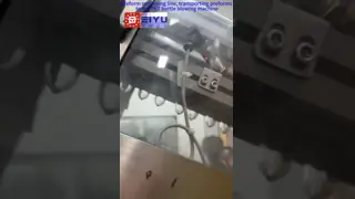 Preform conveying line, transporting preforms to the PET bottle blowing machine