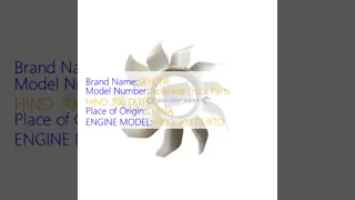 Hino 300 N04CT Engine Fan Blade 1636178100
