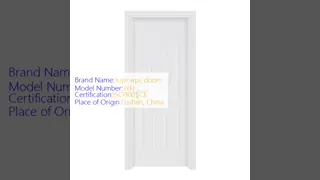Durable WPC Interior Doors Eco Friendly & Soundproof