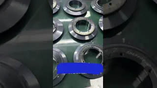 Pressed blade wheel with titanium aluminum nitride coating