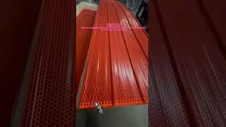 Export 5Peaks 5050mm Length Safety Screen Orange Color (RAL2017)  And Package in wooden case