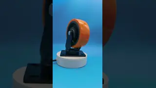 industrial heavy duty  orange Iron core PU castors