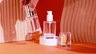 30ml Glass Foundation Bottles Golden Pump