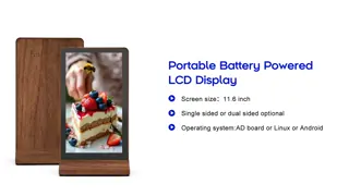 Portable Battery Powered LCD Display