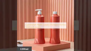 Custom 1200ml PE Lotion Bottle With Pump