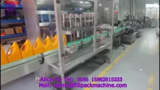 2158 J113 Linear Split-Type Piston Lubricant 8-Station Filling, Capping, and Labeling Production Lin